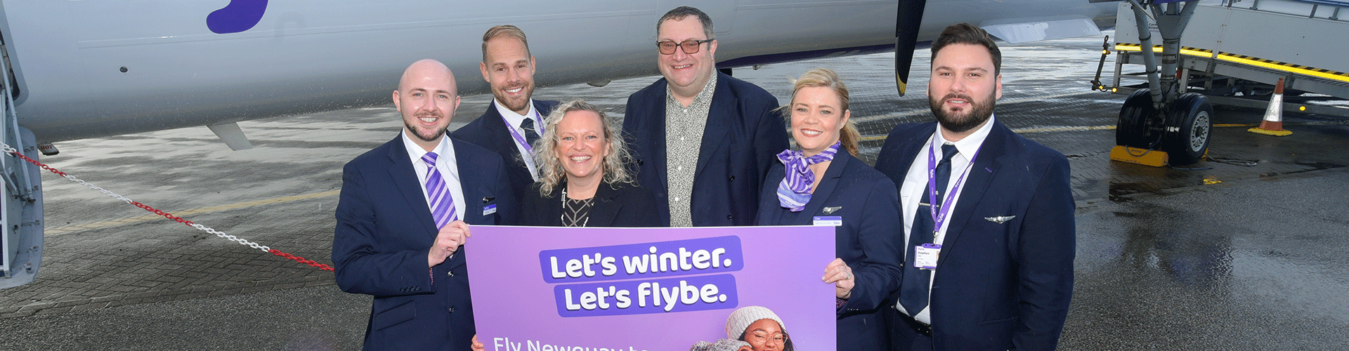 Flybe’s first flight from Newquay takes off with passengers enjoying ...